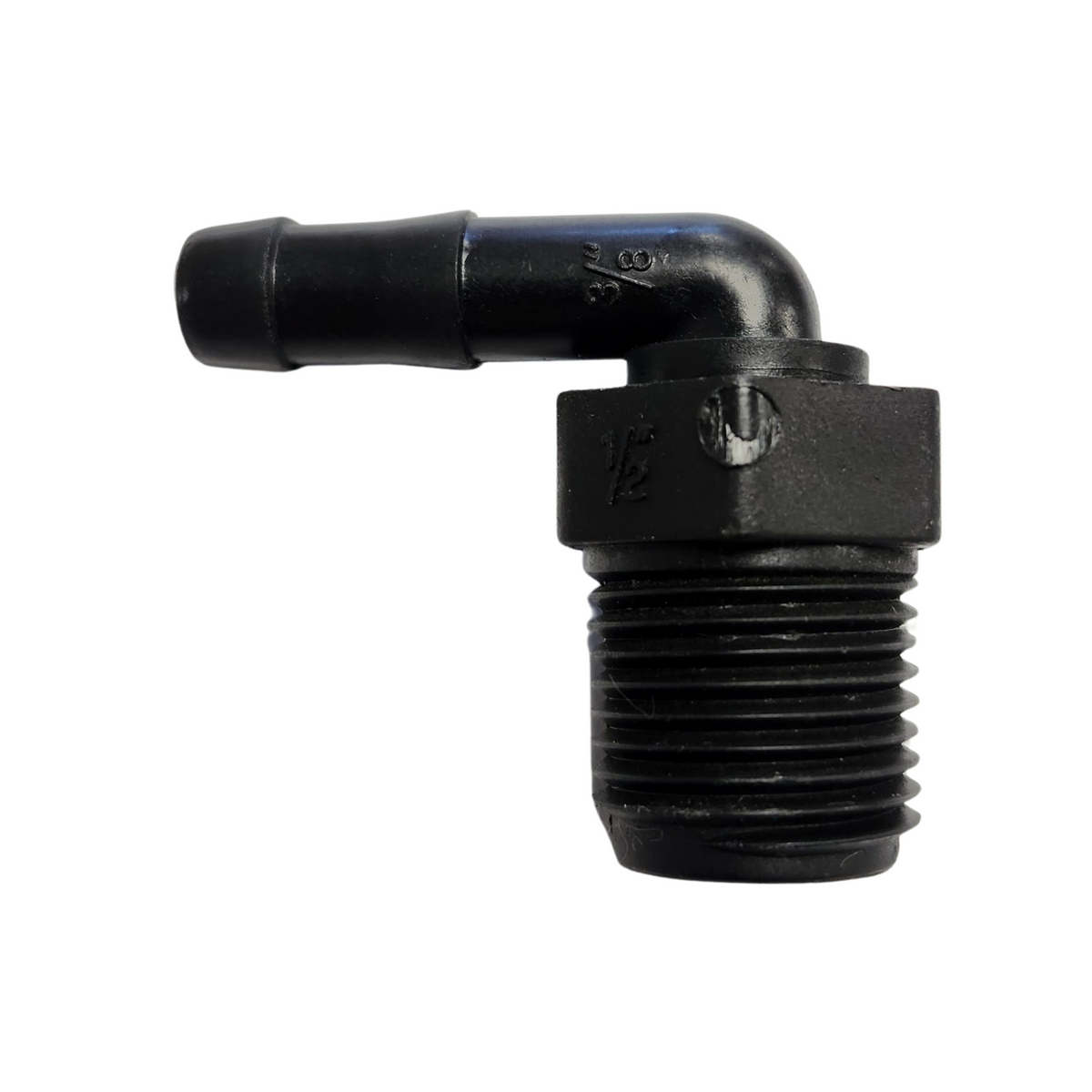Banjo 90 Degree Hose Barb Fitting 1/2" MNPT X 3/8" Barb - HB050/038-90 ...