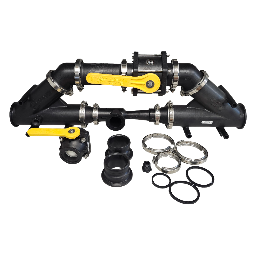 Banjo 3 Inch Full Port Inductor System w/ Camlock Couplings - MIS300AA ...