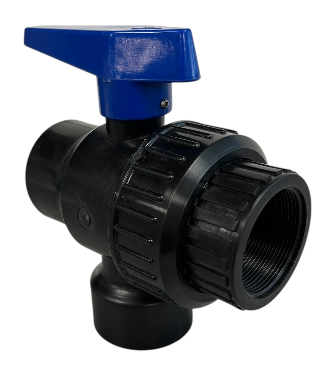 Norwesco 2 Inch Standard Multi Port Polypropylene Ball Valve EDPM 125 ...