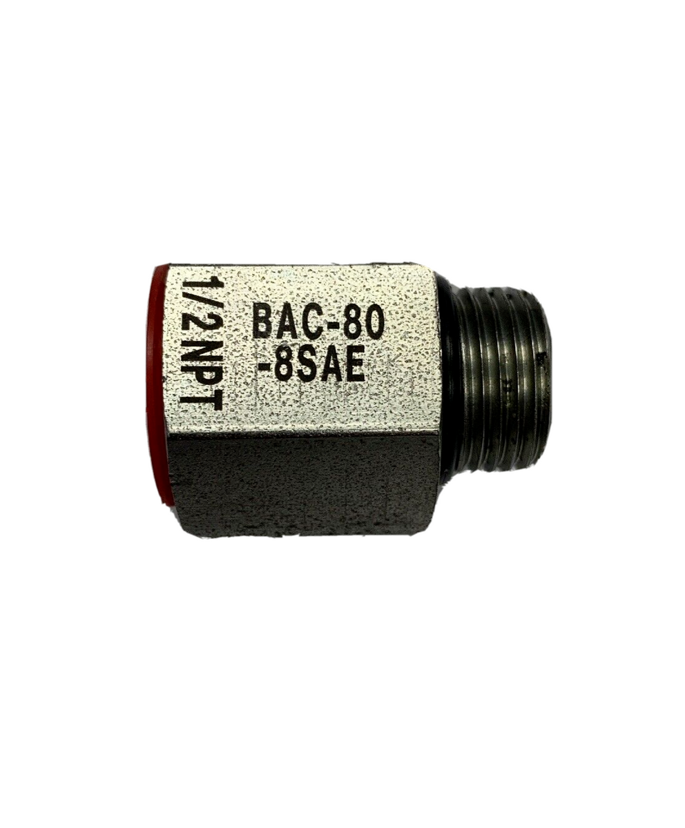 Ace Pumps Hydraulic Restrictor Body Adapter #8 SAE X 1/2" - BAC-80-8SA ...