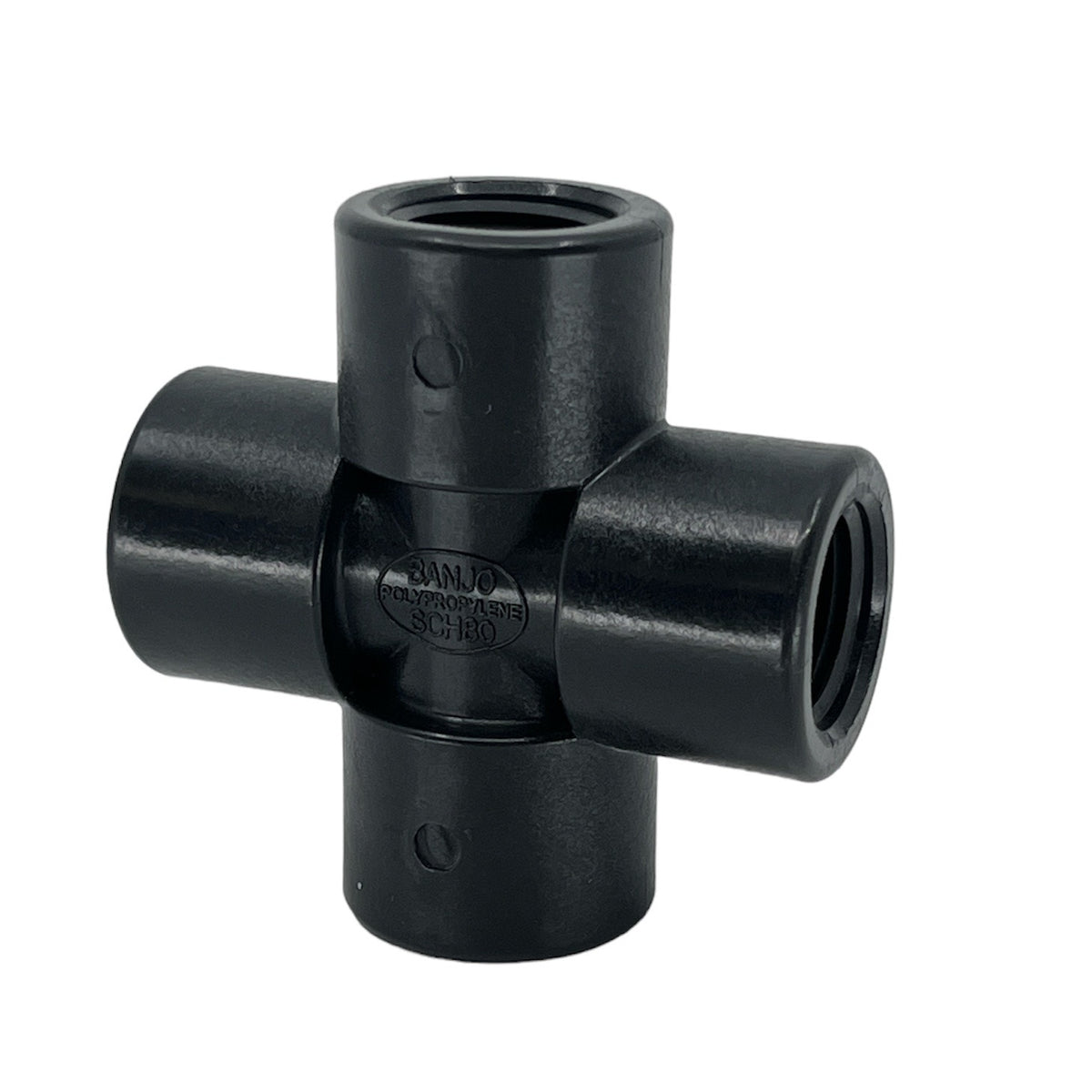 Banjo Polypropylene Cross Pipe Fitting 3/4" NPT Female - CR075 ...